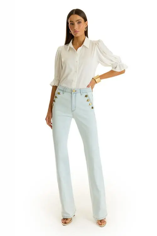 THE NOLI SHOP Allegra Bootcut Jean - Cloud