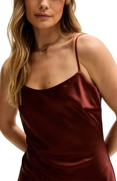 LILY AND LIONEL Roxy Spaghetti Strap Maxi Dress - Brown