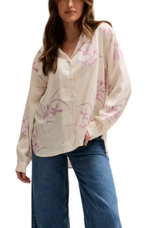 LILY AND LIONEL Lillibet Floral Print Shirt - Natural