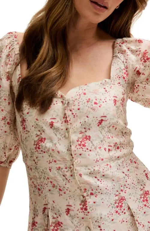 LILY AND LIONEL India Wishing Well Print Mini Dress