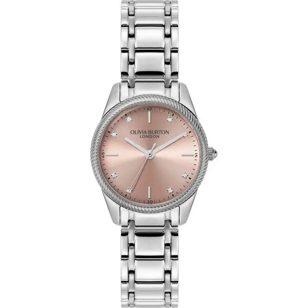 OLIVIA BURTON Egerton Bracelet Watch - Silver/pink