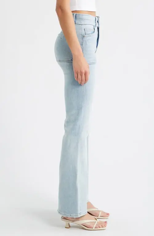 HIDDEN JEANS Double Waistband Flare Jeans