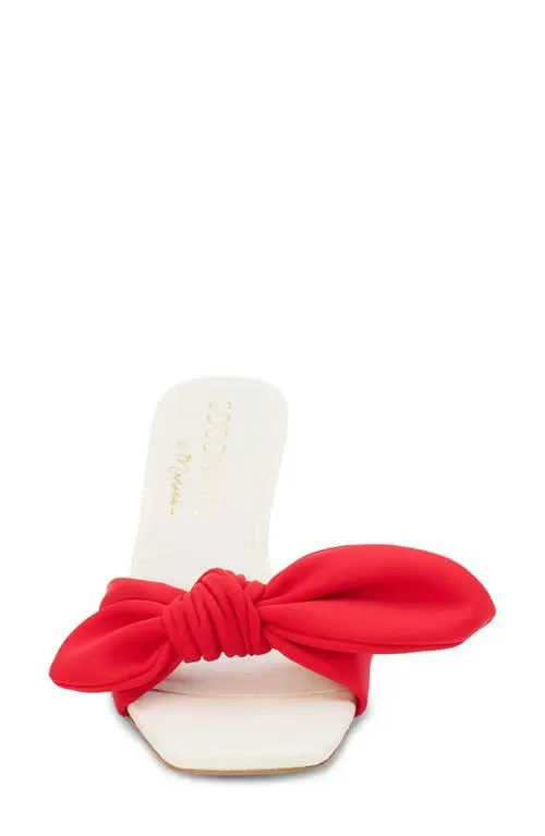 Matisse Uptown Bow Slide Sandal - Red