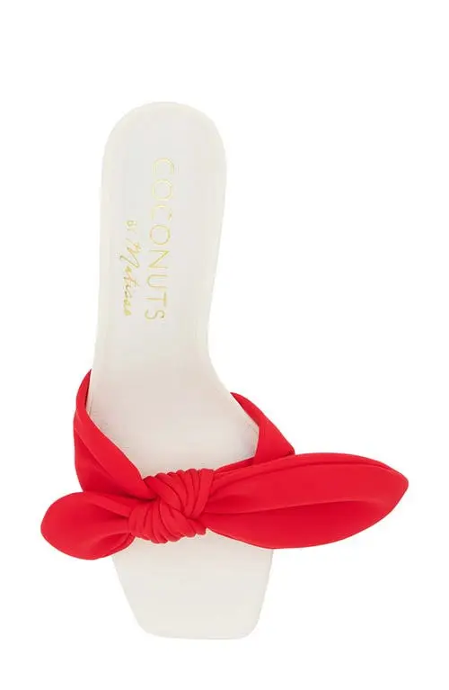 Matisse Uptown Bow Slide Sandal - Red