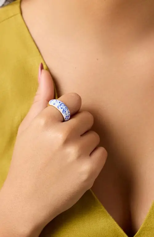 ANA LUISA Wrenley Marble Statement Ring