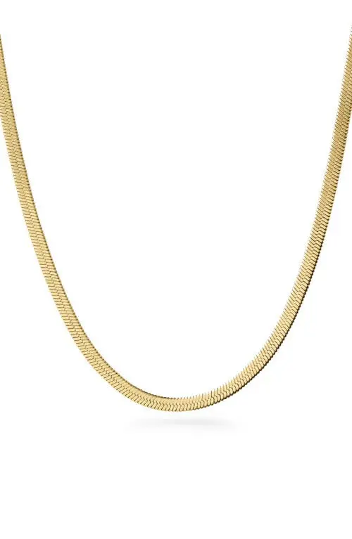 ANA LUISA Herringbone Chain Necklace - Gold