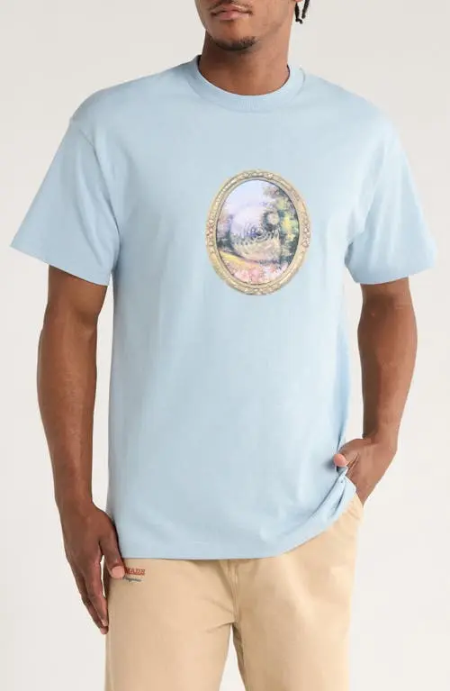 Carhartt Work In Progress Mirror Organic Cotton Graphic T-shirt - Blue Fog