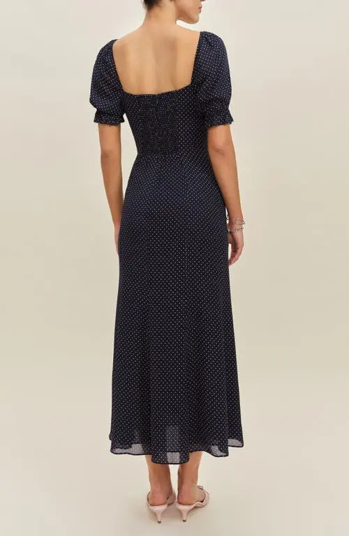 REFORMATION Gloria Swiss Dot Dress - Button