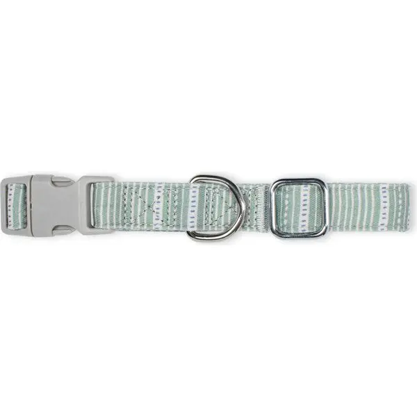 FRINGE STUDIO Block Stripe Dog Collar - Green
