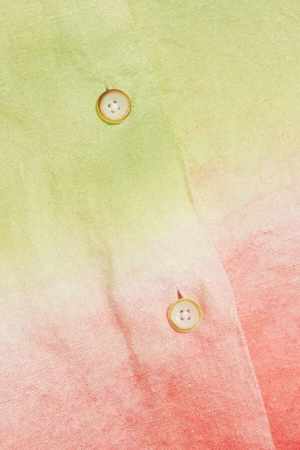 THE ELDER STATESMAN Tie-dyed Linen Shirt