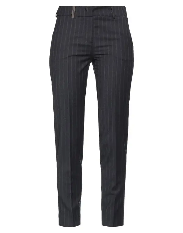 Peserico Virgin Wool Pinstriped Tapered Pants