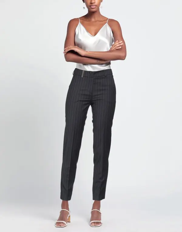 Peserico Virgin Wool Pinstriped Tapered Pants