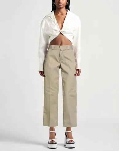 Dickies Straight Leg Gabardine Pants - Beige