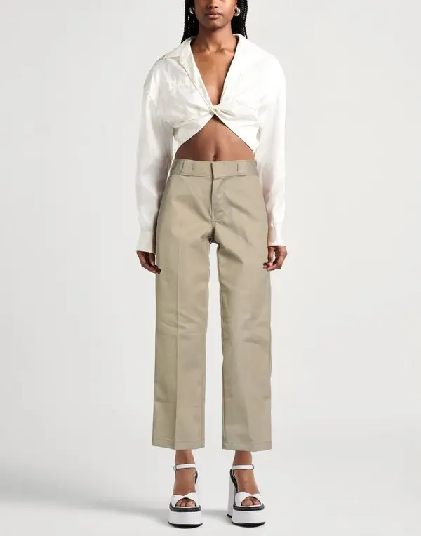Dickies Straight Leg Gabardine Pants - Beige