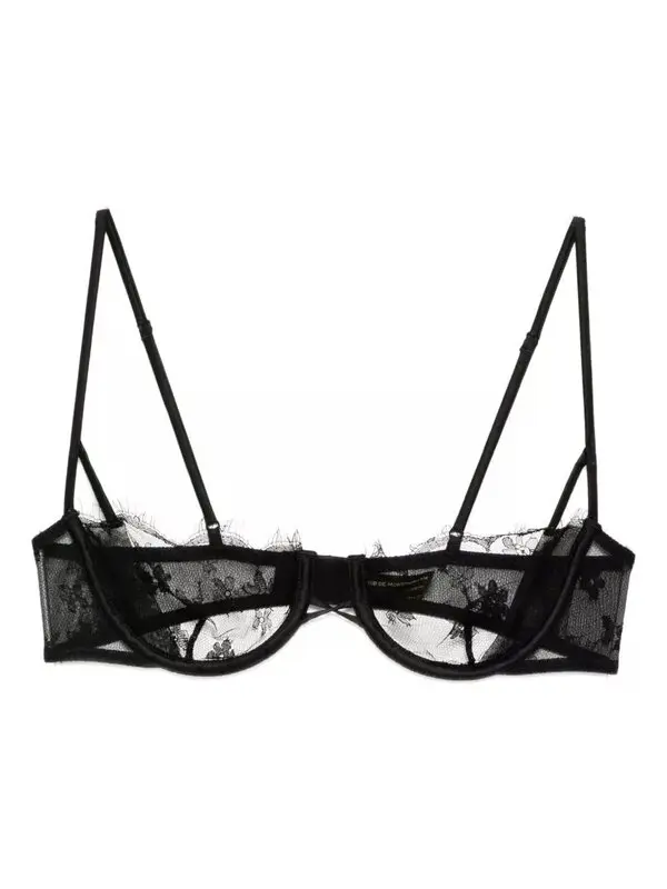 Kiki De Montparnasse All Over Lace Balconette - Black