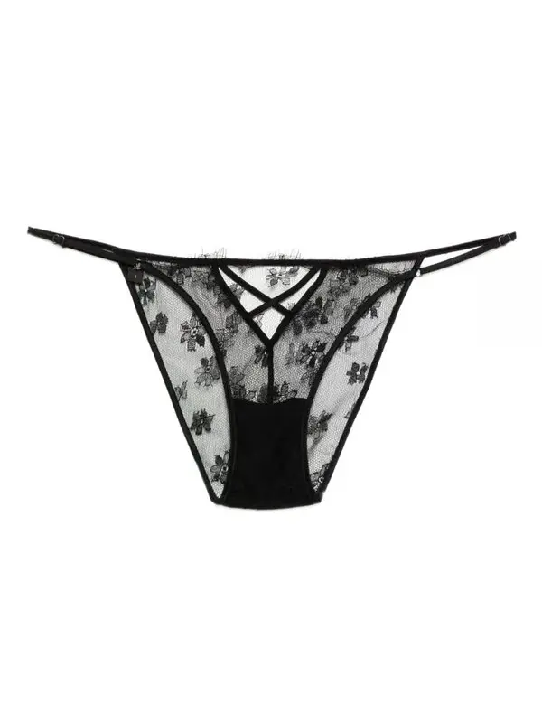 Kiki De Montparnasse All Over Lace Panty - Black