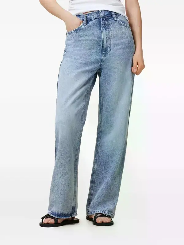 ALLSAINTS Frayed-edge High-waist Jeans
