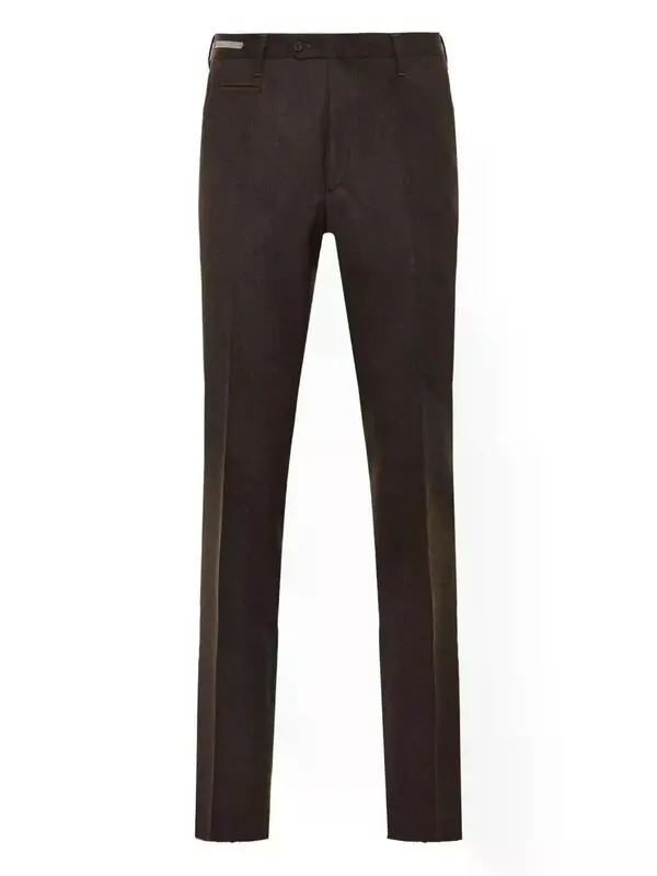 Corneliani Raw-edge Trousers - Brown