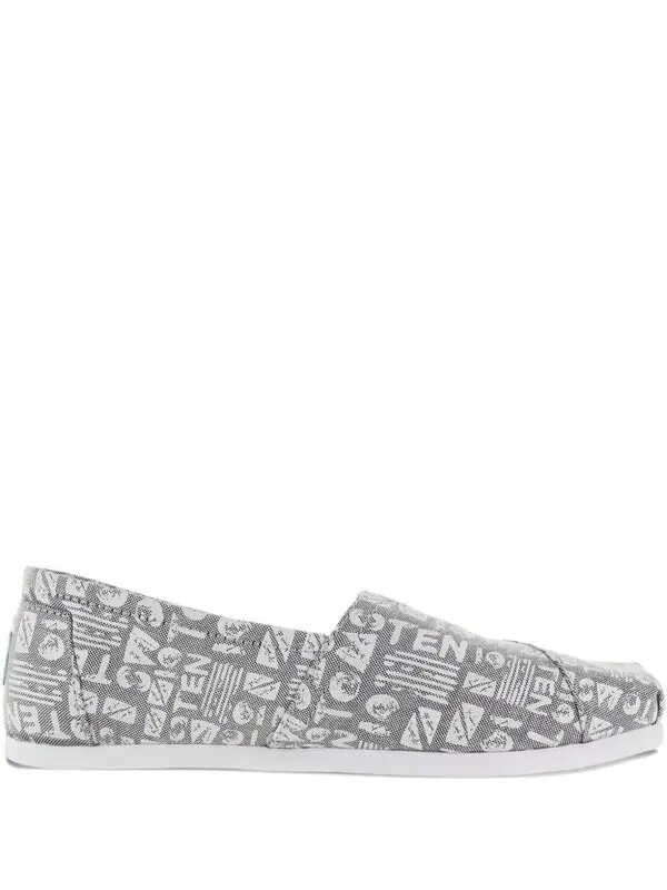 Toms Geometric-print Alpargata Loafers - Grey