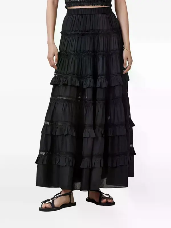 ALLSAINTS Talia Tiered Maxi Skirt