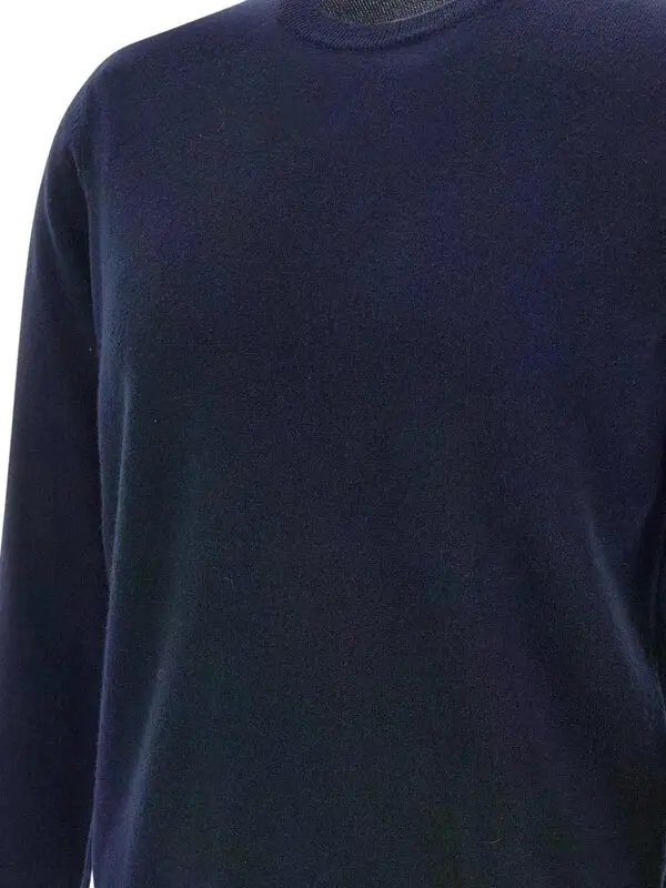 KANGRA Ribbed Crew-neck Sweater - Blue