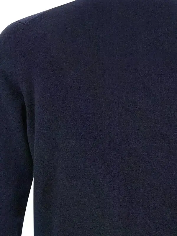 KANGRA Ribbed Crew-neck Sweater - Blue