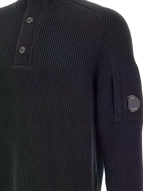 C.P. COMPANY Ribbed Lens-pocket Sweater