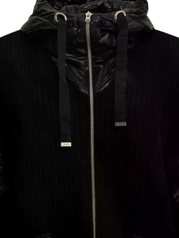 Herno Hooded Ribbed Jacket