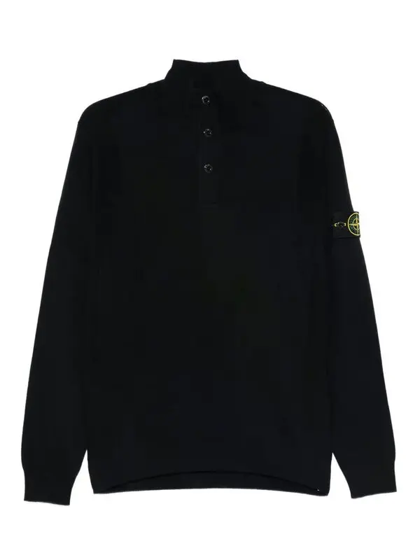 Stone Island High-neck Button Sweater