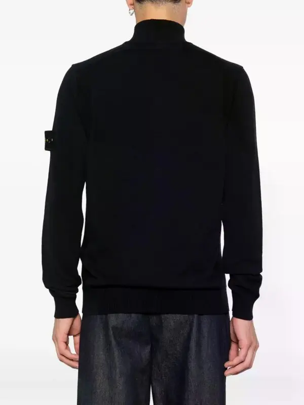 Stone Island High-neck Button Sweater
