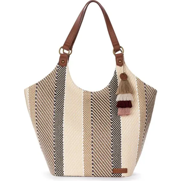 THE SAK Roma Expandable Shopper - Tobacco Batik Woven