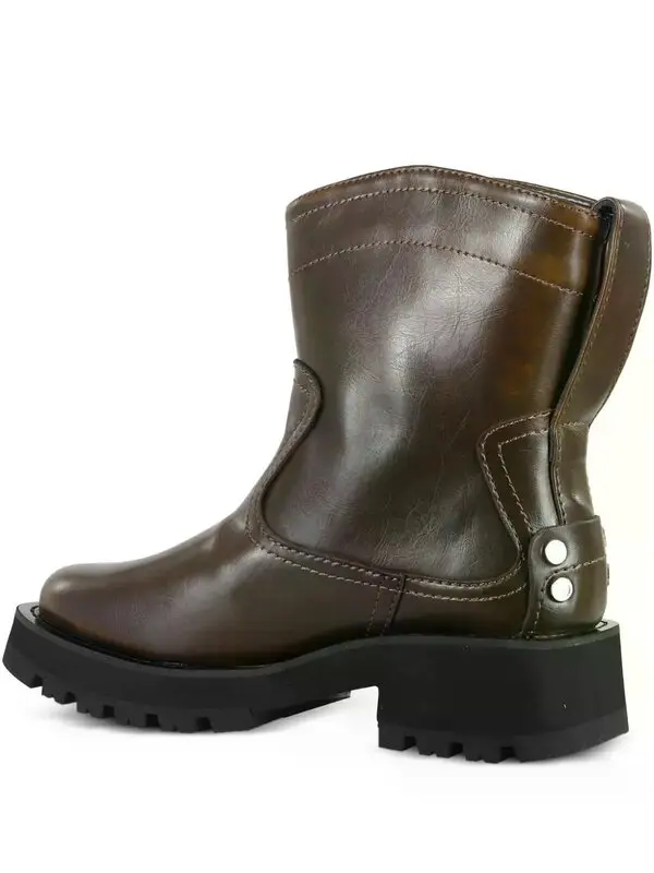 GANNI Stitched Leather Boots