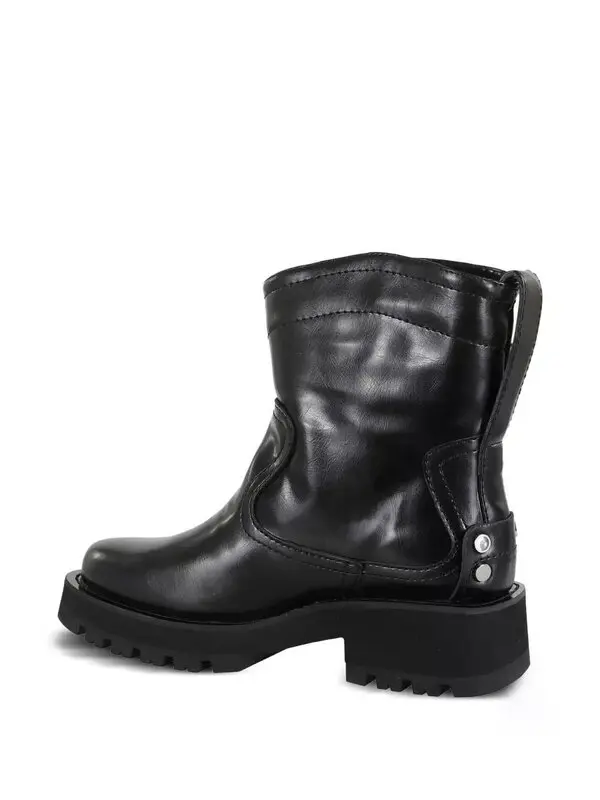 GANNI Leather Stitched Boots