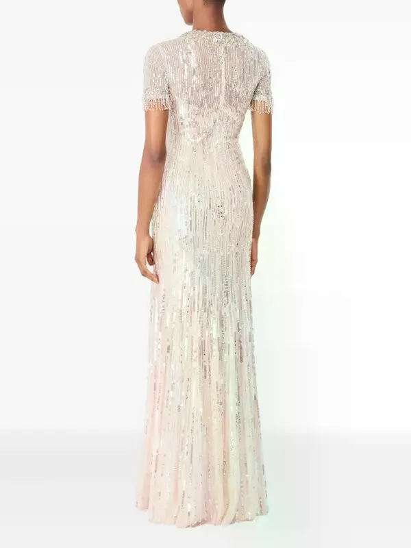 Jenny Packham Sequin-embellished Maxi Dress