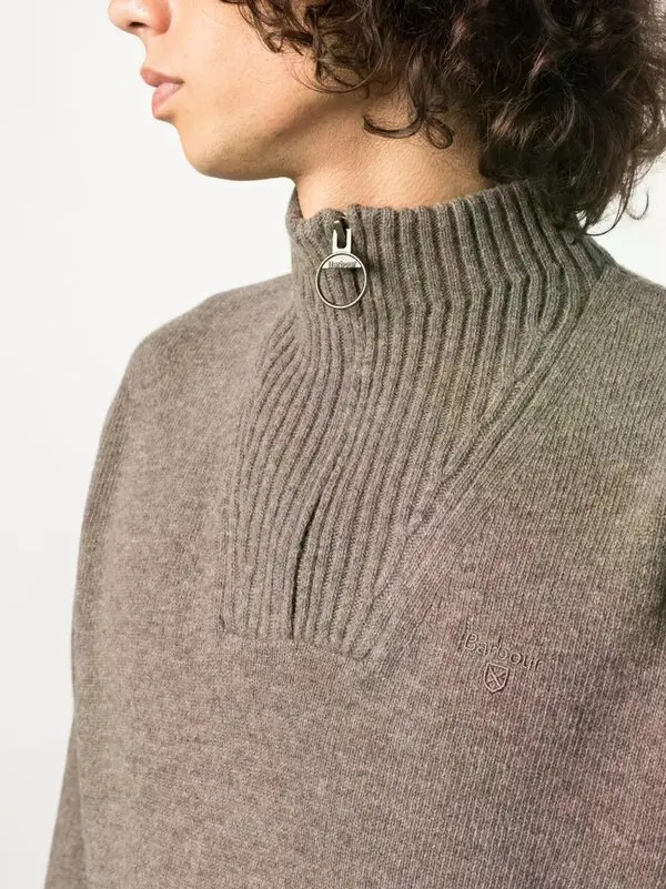 Barbour Half-zip Wool Jumper