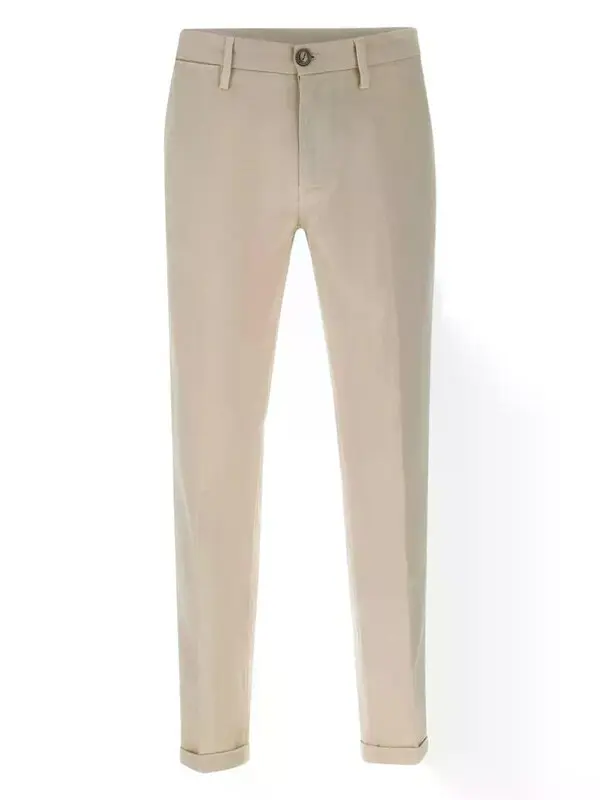 RE-HASH Cuffed Chinos Trousers - Neutrals