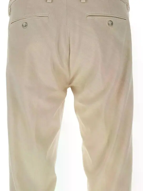 RE-HASH Cuffed Chinos Trousers - Neutrals