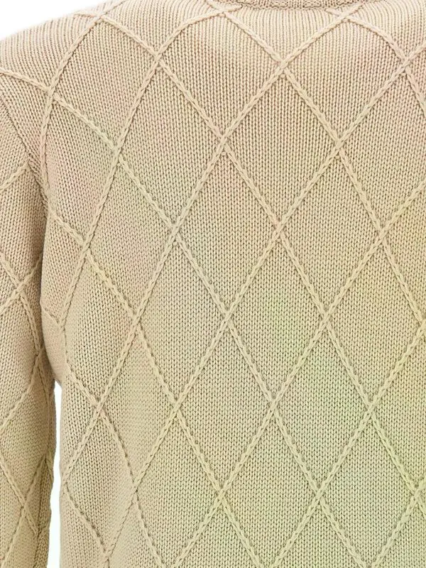 FILIPPO DE LAURENTIIS Diamond-weave Crew-neck Sweater