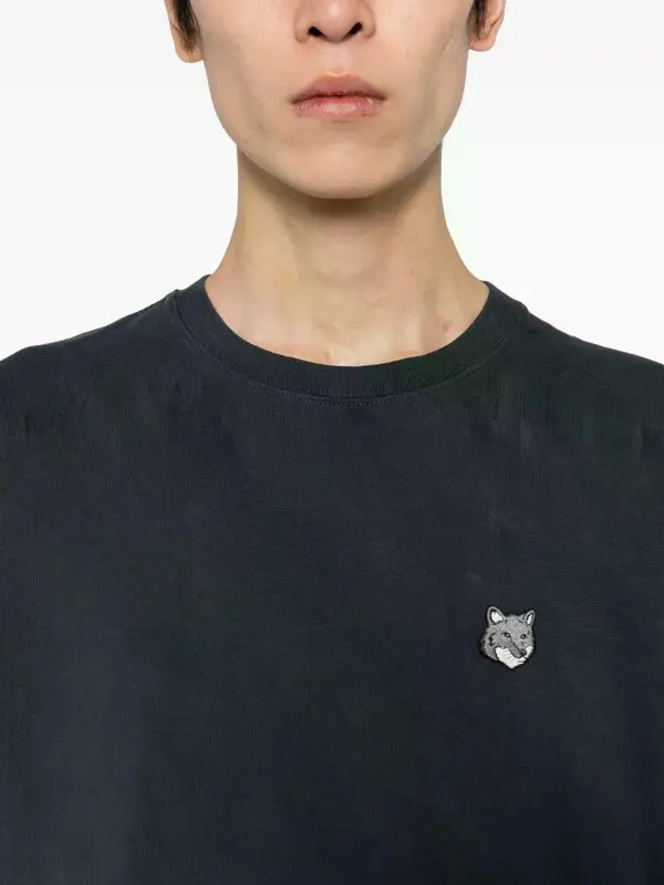 Maison Kitsuné Fox Head Cotton T-shirt - Blue