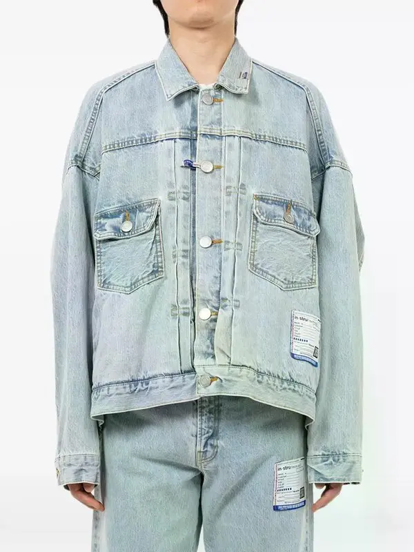 IN･STRU(MEN-TAL). Logo-print Denim Trucker Jacket