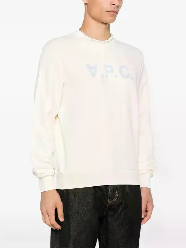 A.p.c. Logo-print Crew-neck Sweater