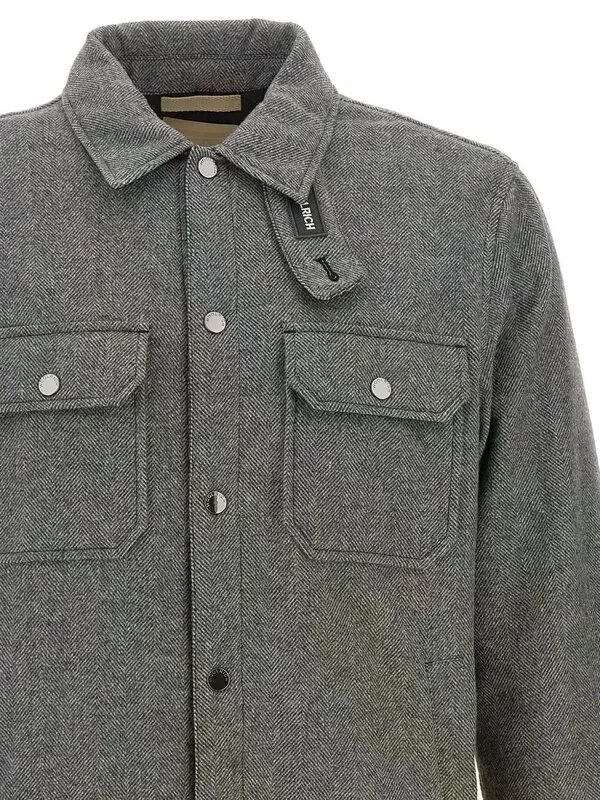 Woolrich Herringbone Chest-pocket Jacket