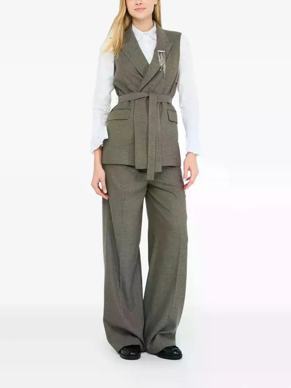 Liu Jo Chevron Pleat Trousers