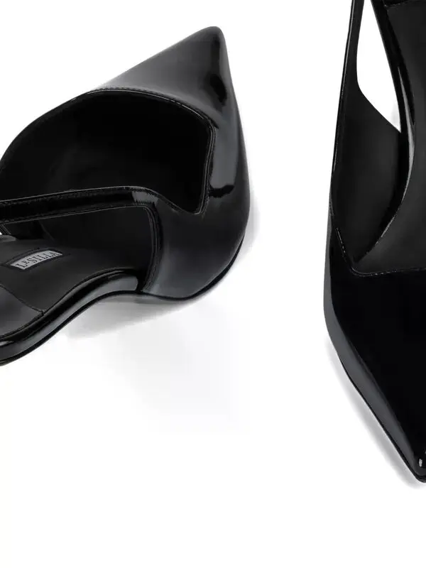 LE SILLA 70mm Amelia Slingback Patent-leather Pumps - Black