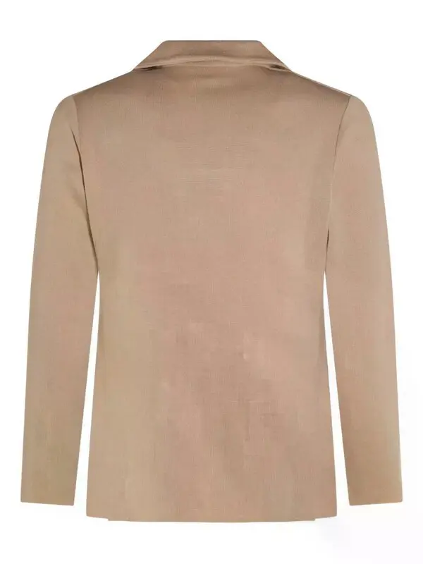 LARDINI Buttoned Flower-embellished Blazer - Neutrals