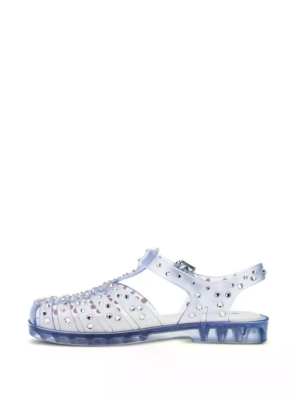 Melissa Crystal-embellished Jelly Sandals - Blue