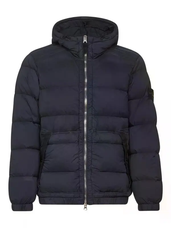 Stone Island Padded Zip Jacket - Blue