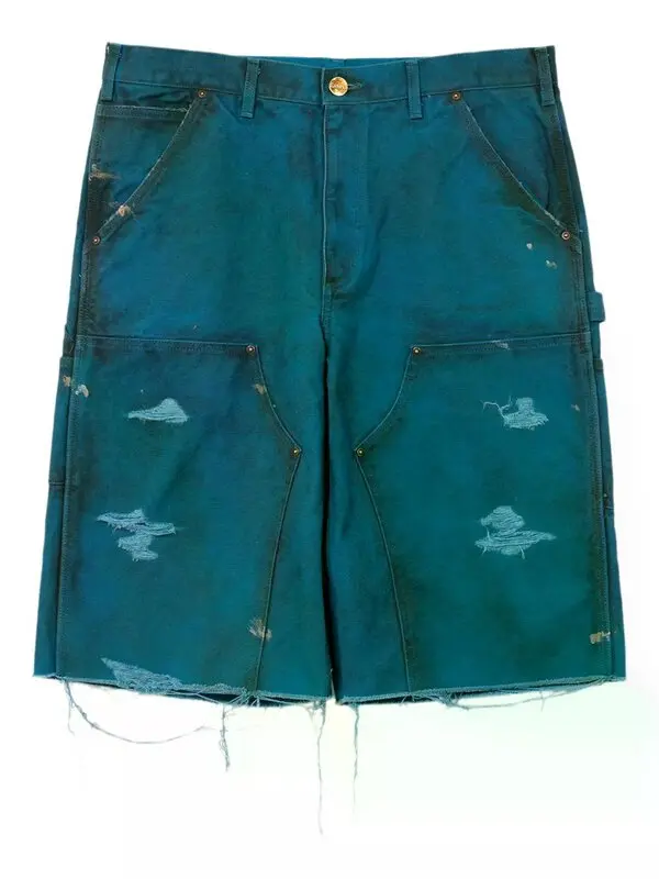 KAMIYA Distressed Painter Shorts - Blue