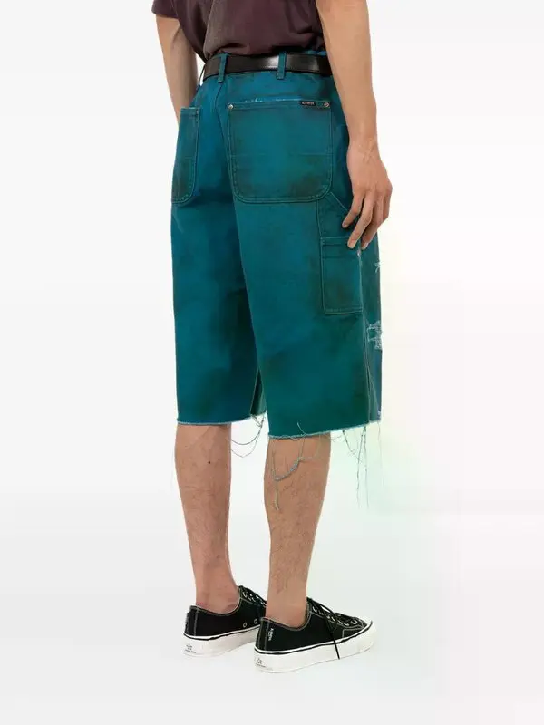 KAMIYA Distressed Painter Shorts - Blue