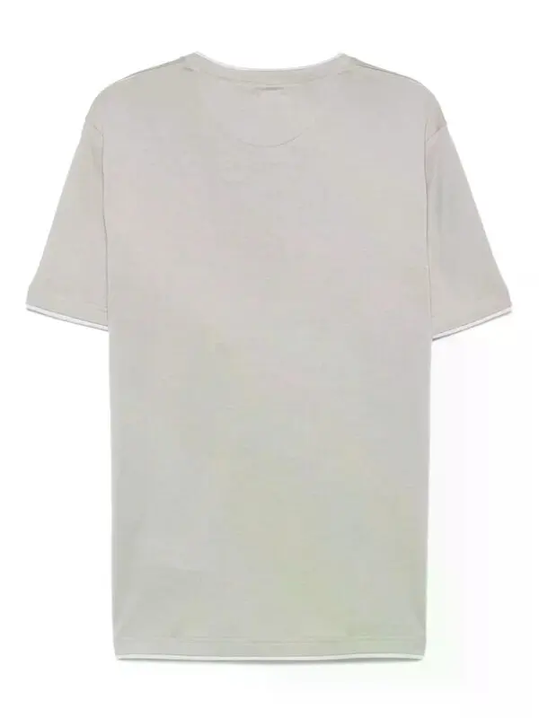 Eleventy Double-layered Cotton T-shirt - Neutrals